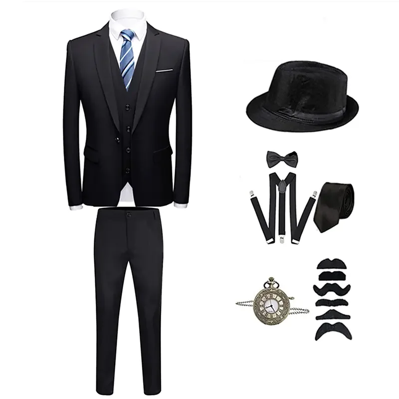 The Great Gatsby Gentleman Roaring 20s Vintage 1920s Outfits Suits ...