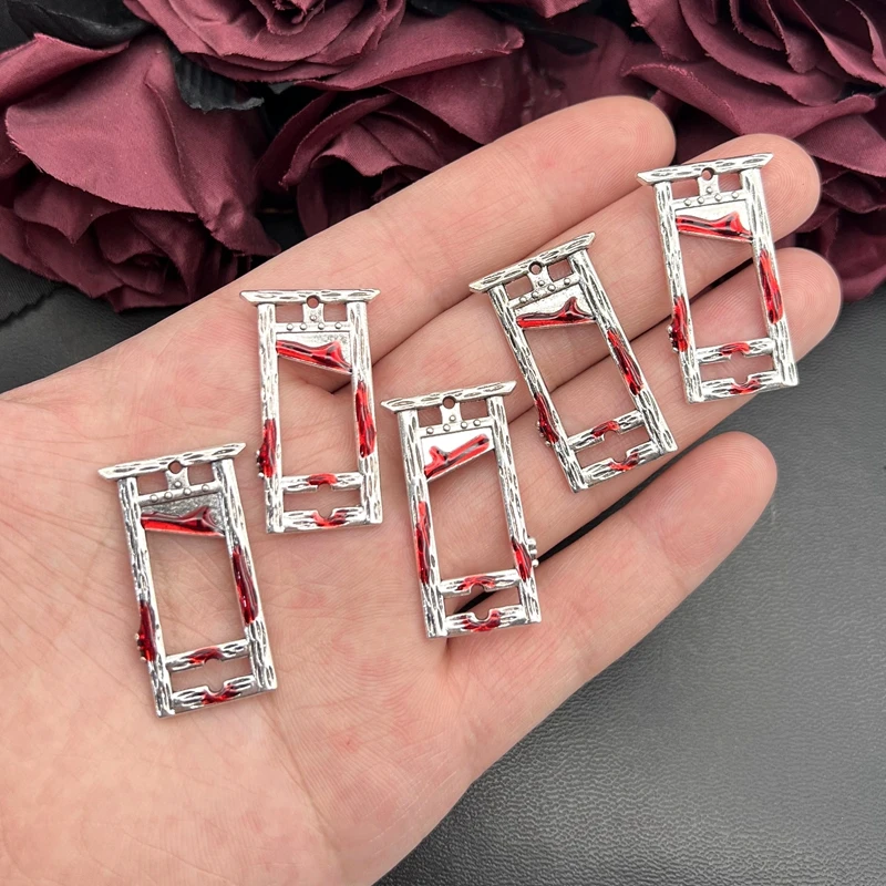 4pcs 37*22mm Macabre Bloody Guillotine Charms Gothic Gore Spooky ...