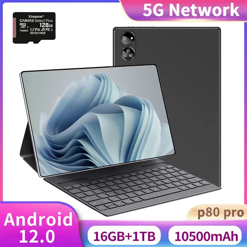 Tablets PC Android 13.0 10.1 14 12 Inch 16GB RAM 1TB ROM Wi-Fi Google ...