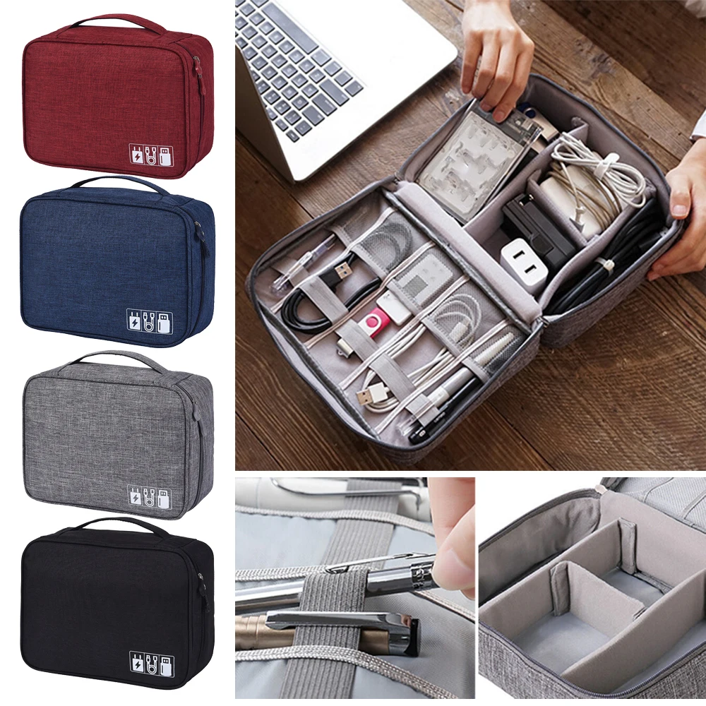 Travel-Cable-Storage-Case-Electronic-Accessories-Charger-USB-Drive ...