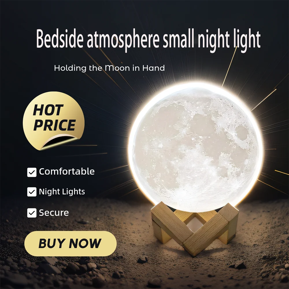 8cm-Moon-Lamp-LED-Night-Light-Battery-Powered-With-Stand-Starry-Lamp ...