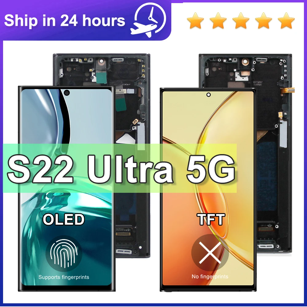 OLED-S22-Ultra-Screen-Assembly-for-Samsung-S22-Ultra-5G-S908B-SM-S908B ...