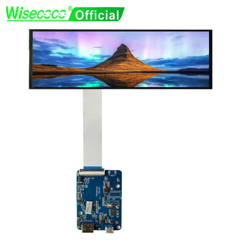 Wisecoco 7.84 Inch Stretched Bar LCD Display IPS 1280x400 PC Monitoring ...