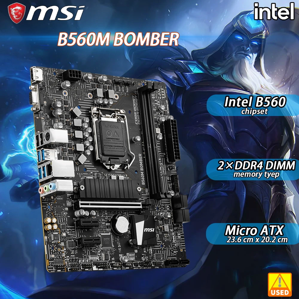 Placa base LGA1200 MSI B560M BOMBER Intel B560 Chipset 11th/10th ...
