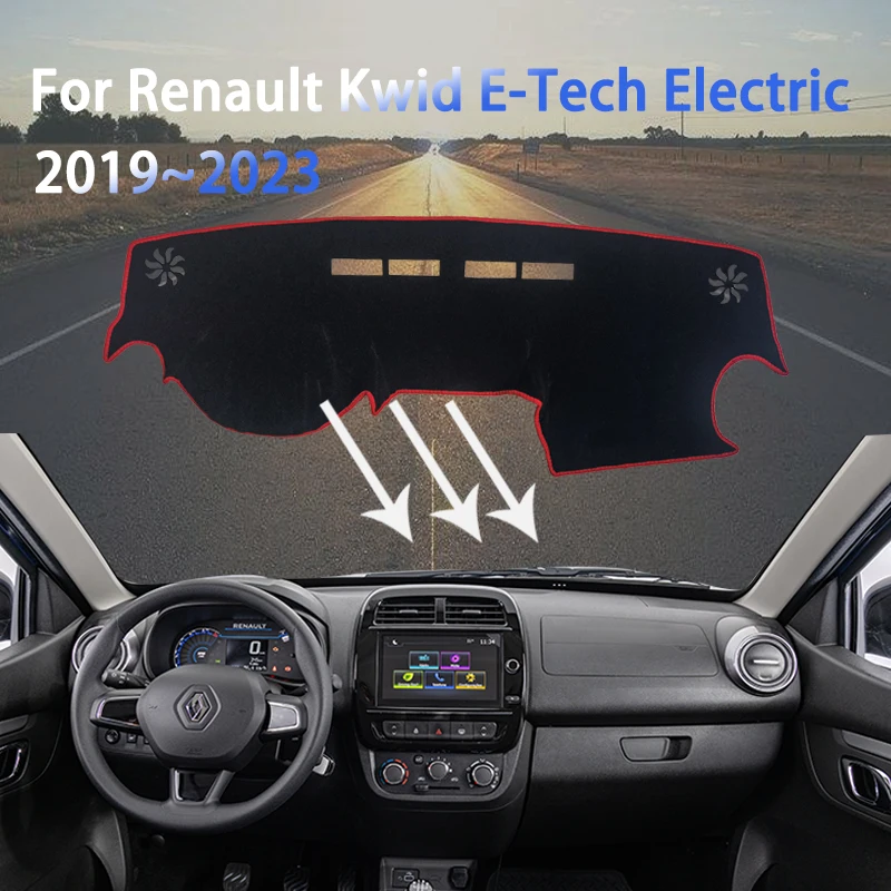 Car-Dashboard-Cover-Pad-for-Renault-Kwid-E-Tech-Electric-2019-2023-Anti ...