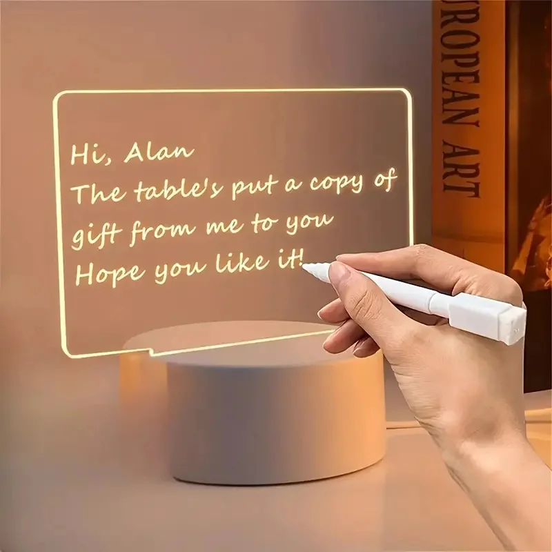 Transparent-Luminous-LED-Night-Lights-USB-Luminous-Acrylic-Night-Light ...