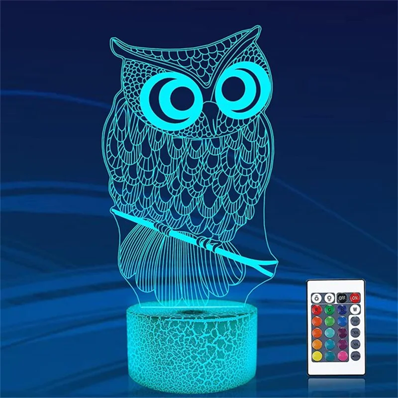 Animal-Owl-3D-Nightlight-Bedroom-Nightlight-Cute-Bird-Toy-Nightlight ...