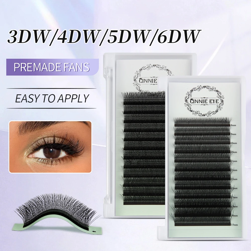 4D-W-Eyelashes-Extensions-Individual-Lash-Premade-Fans-Soft-Volume ...