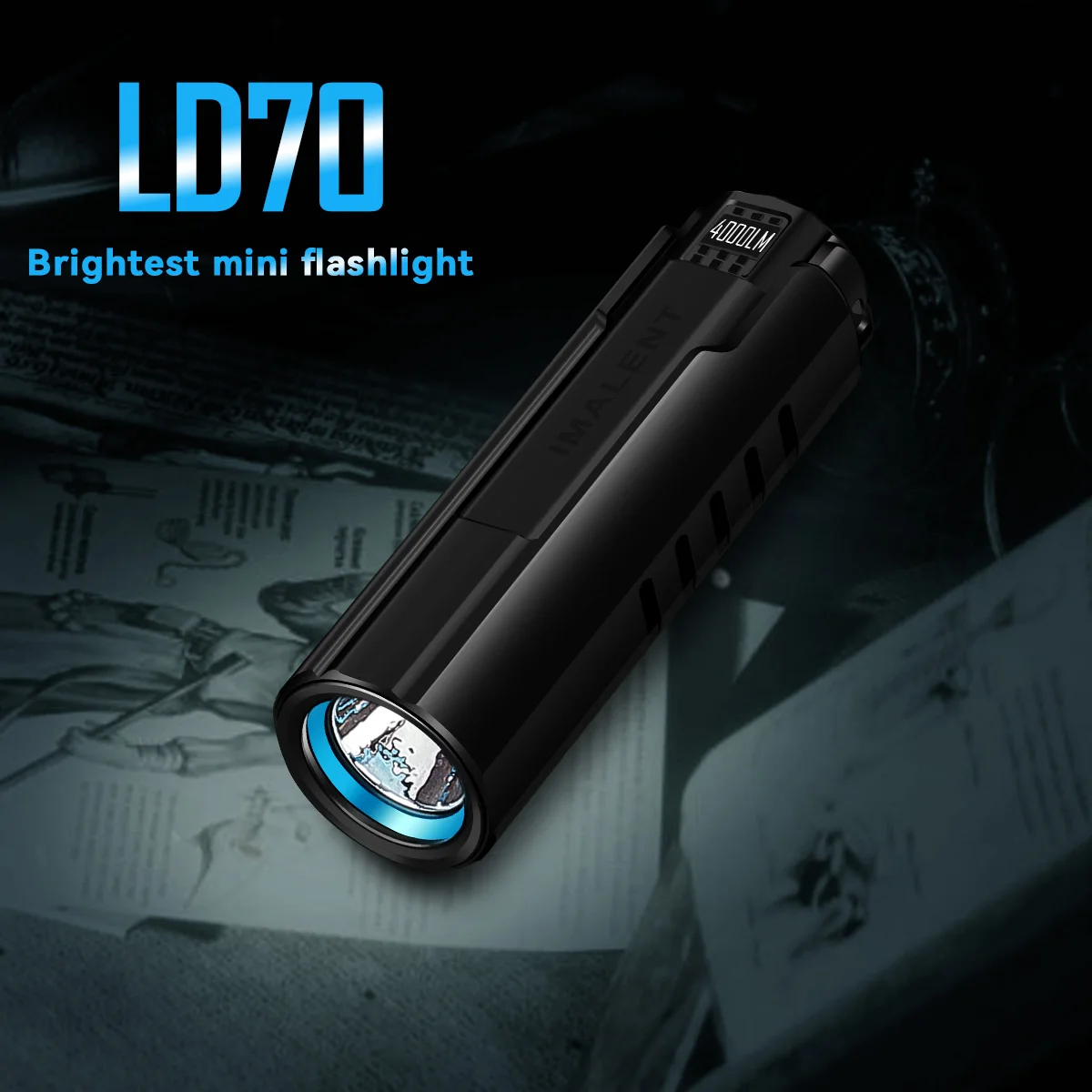 IMALENT LD70 EDC懐中電灯 小型軽量キーホルダーライト 4000ルーメン