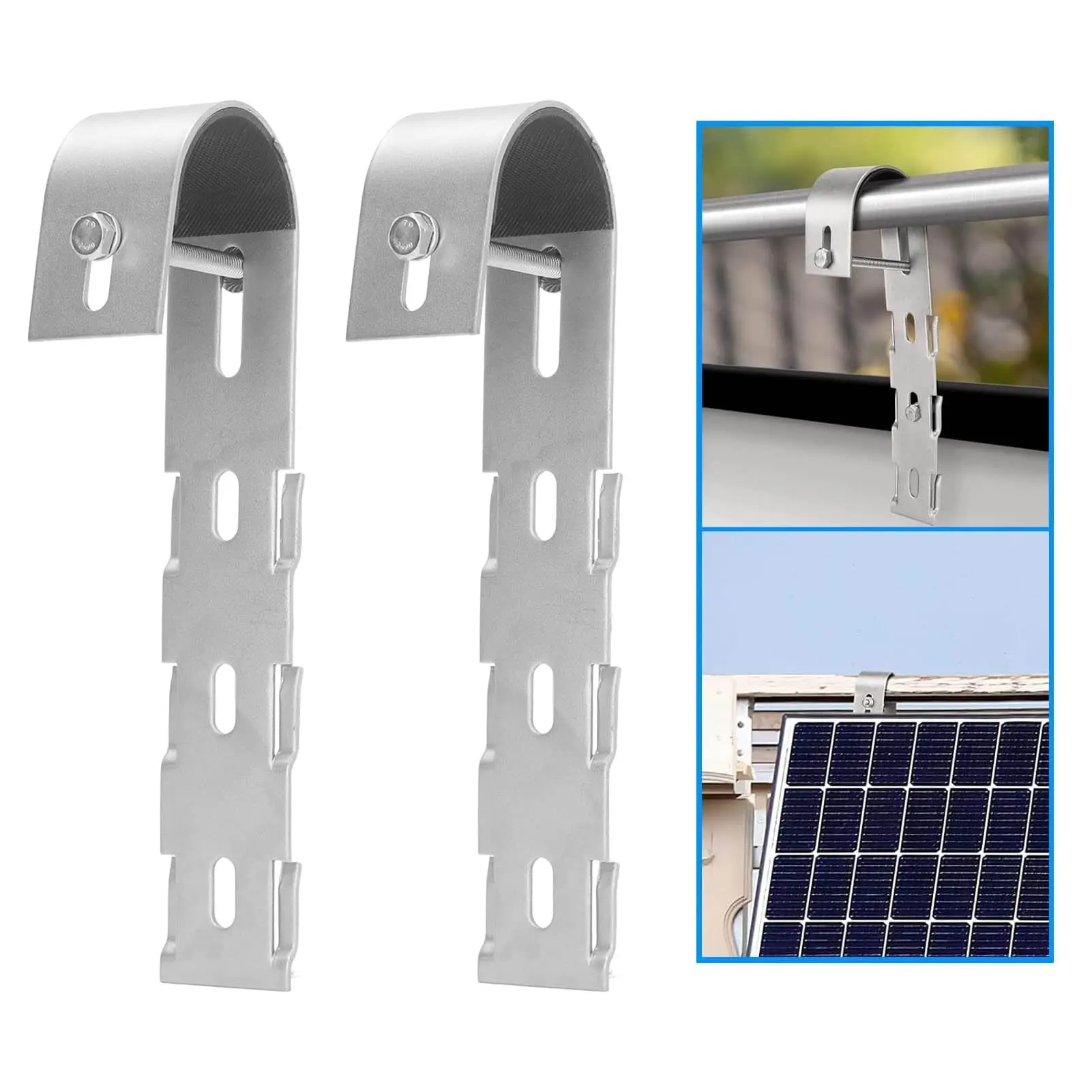 2PCS-Solar-Panel-Balcony-Hook-Solar-Photovoltaic-Bracket-Stainless ...