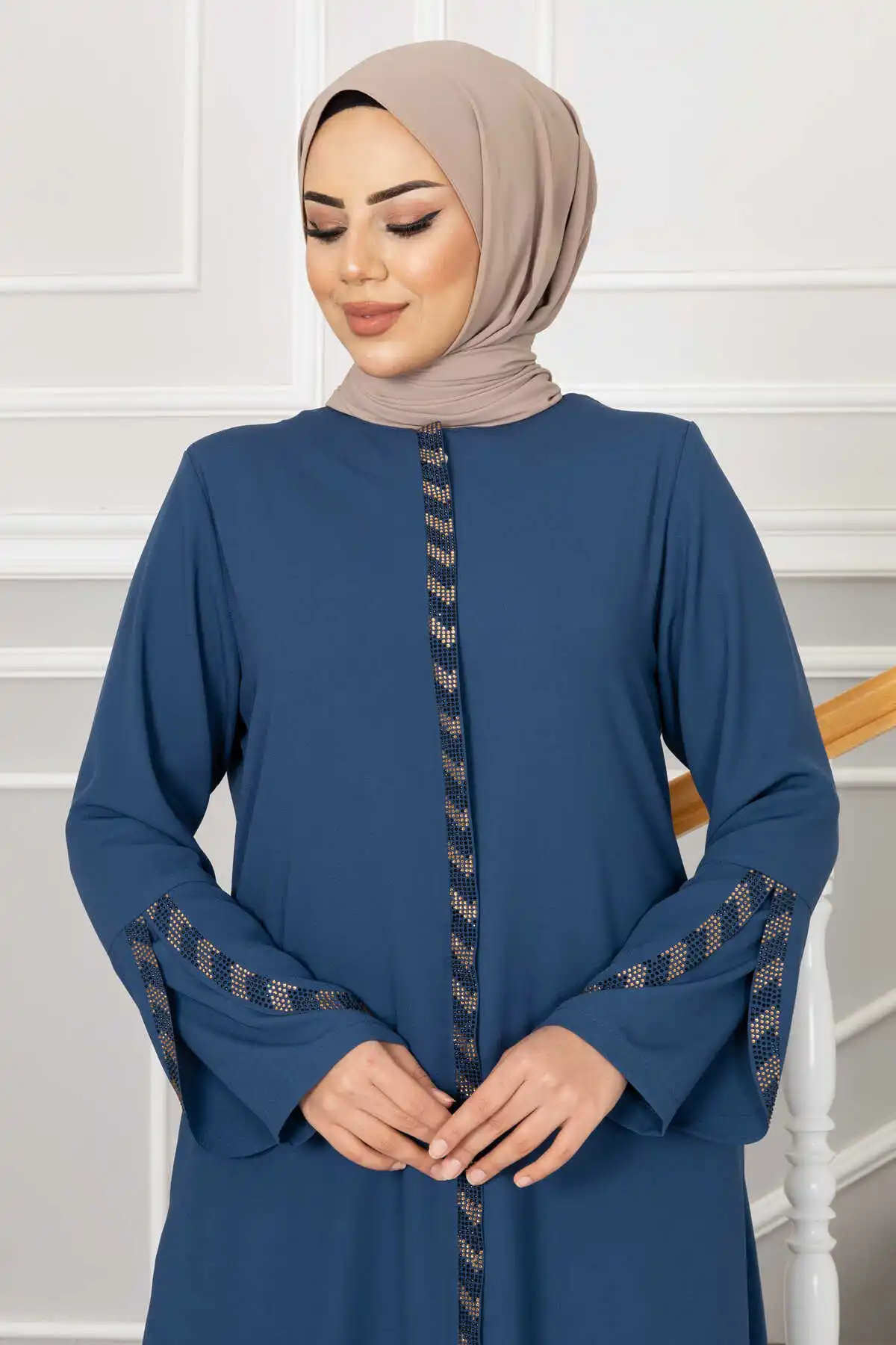 Women-Clothing-Stoned-Abaya-Hijab-Muslim-One-piece-Prayer-Dress-Hooded ...