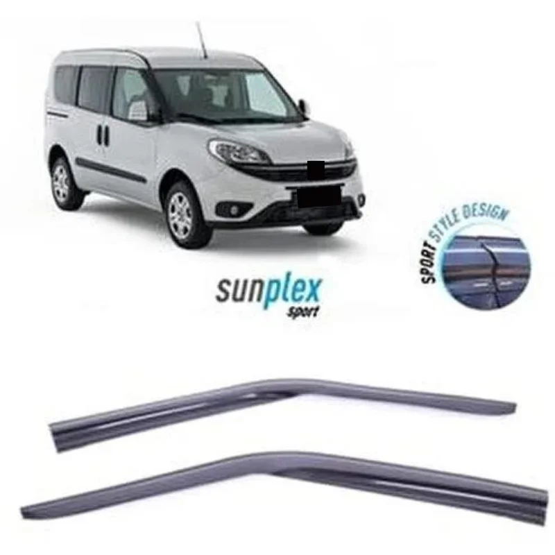 For Fiat DOBLO II 2010 2020 car window accessories sport style window ...