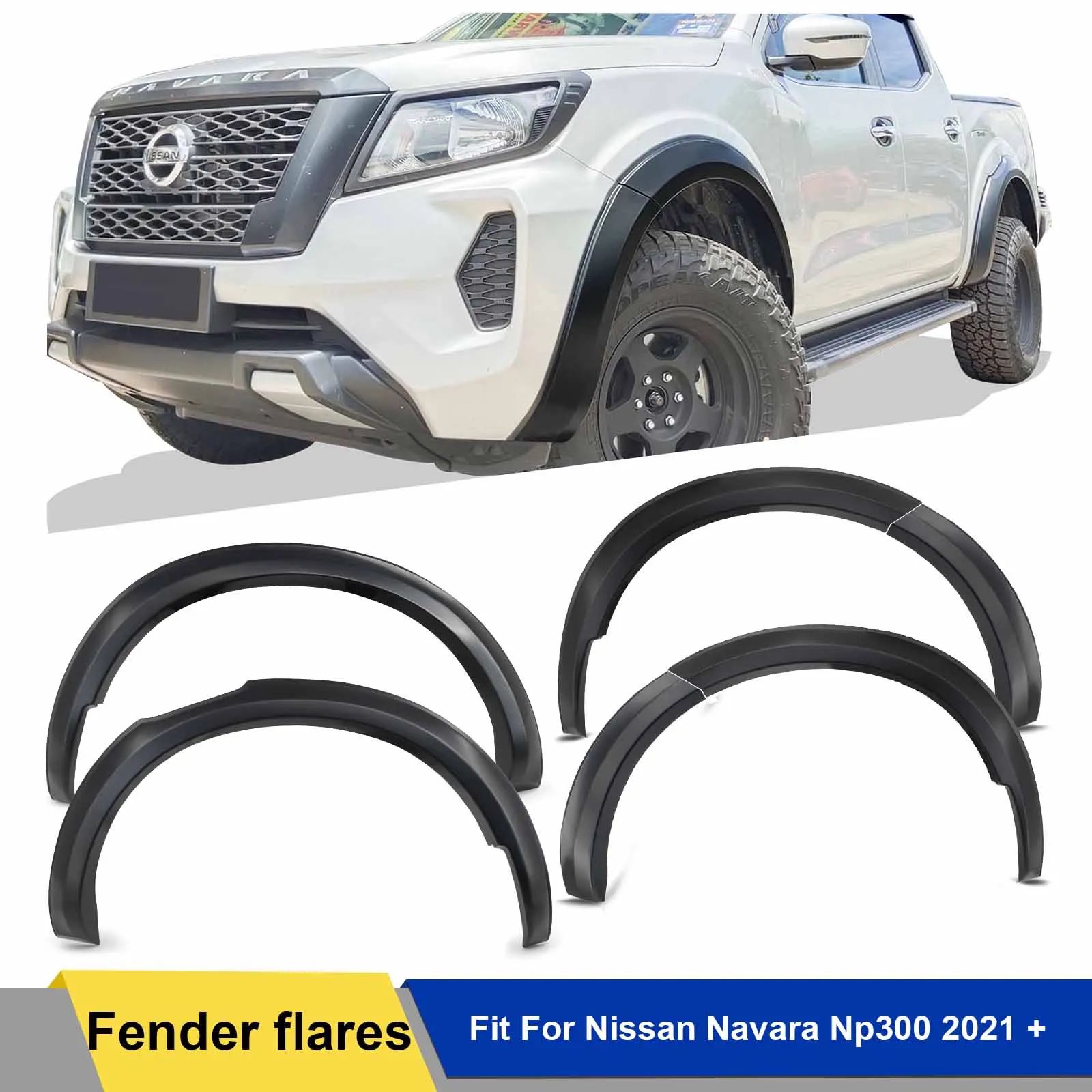 3-Slim-Matte-Fender-Flares-Extra-Wide-Body-Wheel-Arches-Fit-For-Nissan ...