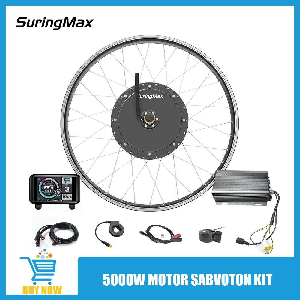 Electric Bicycle 5000w Hub Motor Conversion Kit 20 29" 700C Rim ...