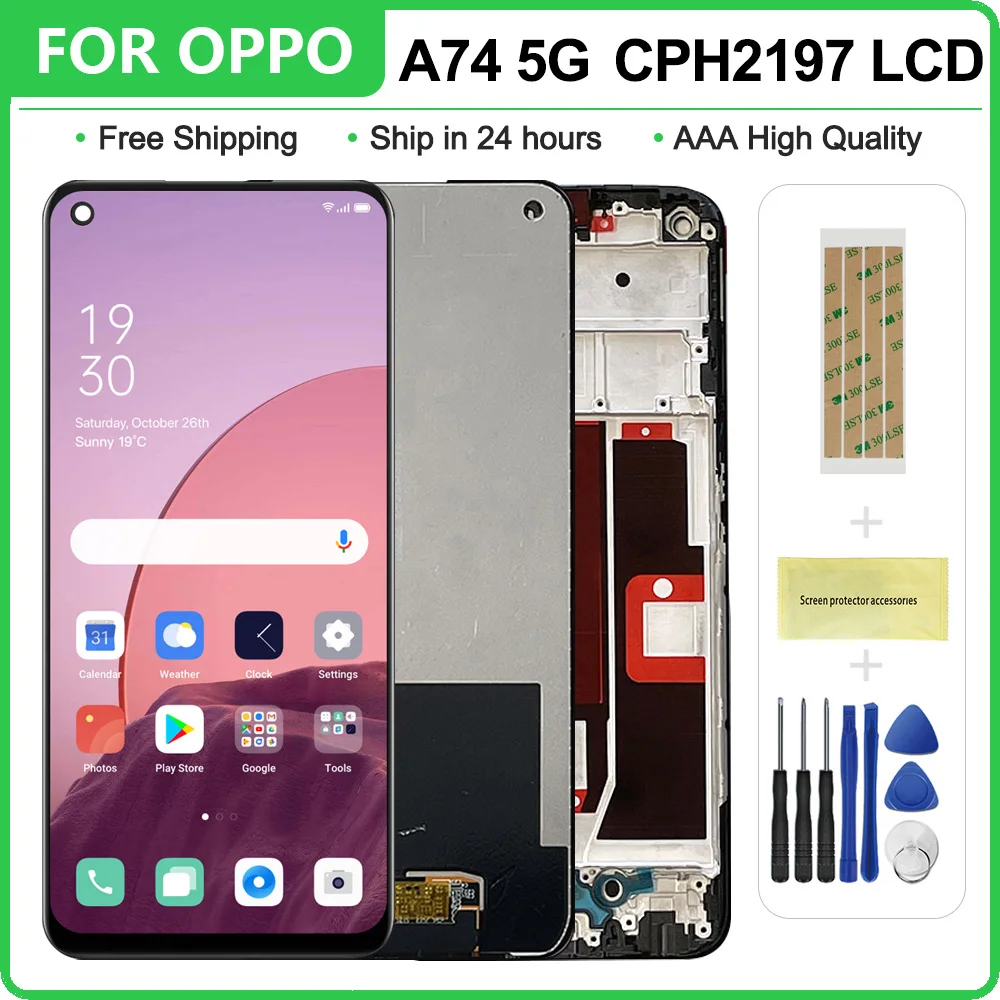 6-5-Original-For-OPPO-A74-5G-CPH2197-CPH2263-LCD-Display-Touch-Screen-Digitizer-Assembly ...