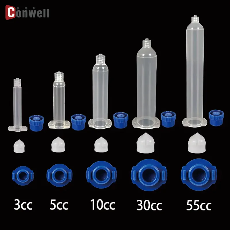 10 uds/20 piezas Uds 3cc 5cc 10cc 30cc 55cc barriles dispensadoras de ...