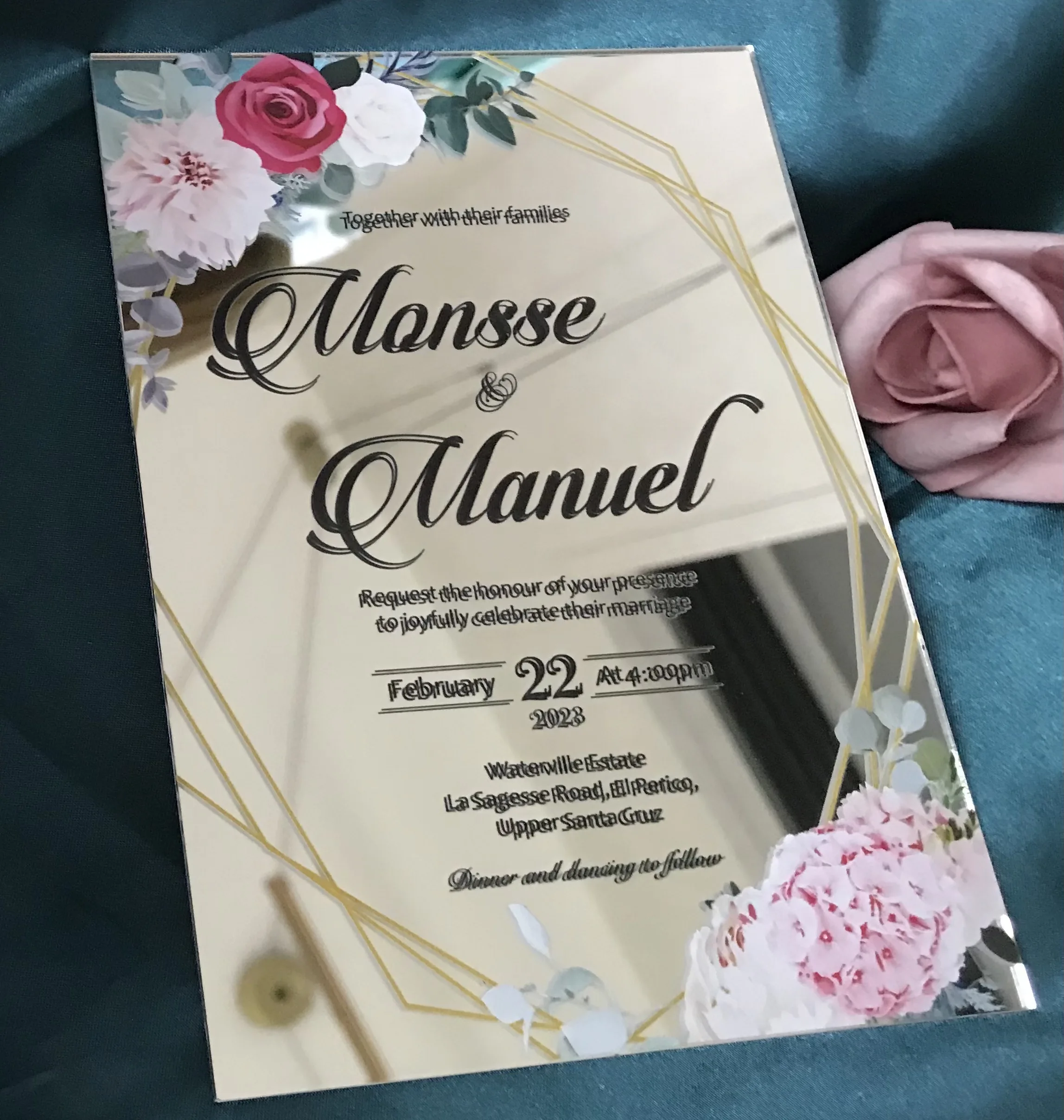 Pink Couture Wedding Invitations