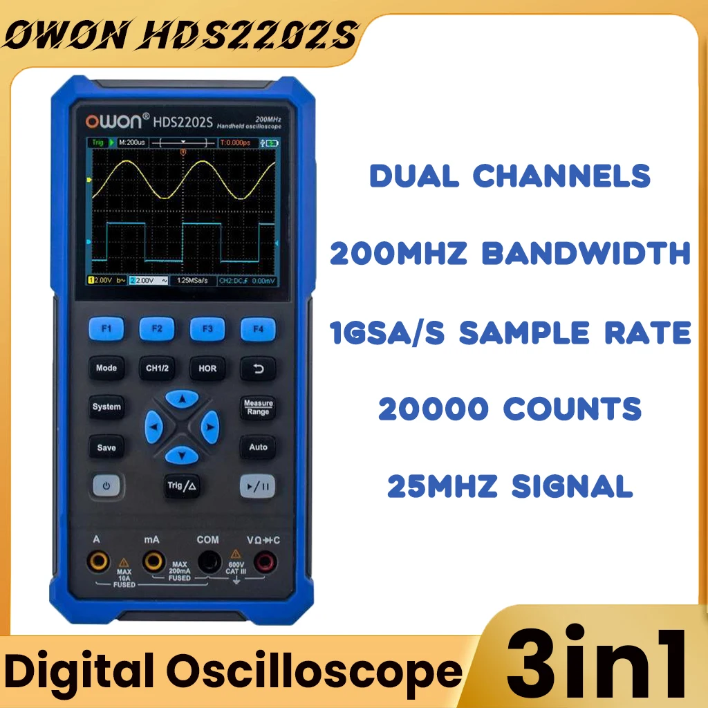 Owon-Hds-282-S-Dubbele-Kanalen-Digitale-Oscilloscoop-200Mhz-1gsa-S-3-5 ...