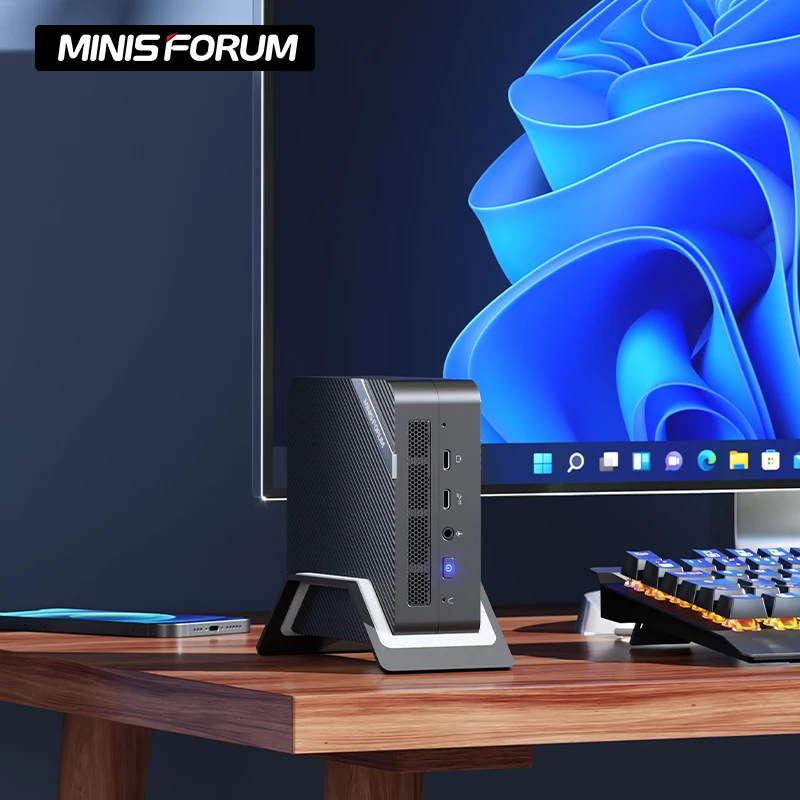 Minisforum um560 amd ryzen 5 5625u 6 núcleos ddr4 mini pc ssd disco ...