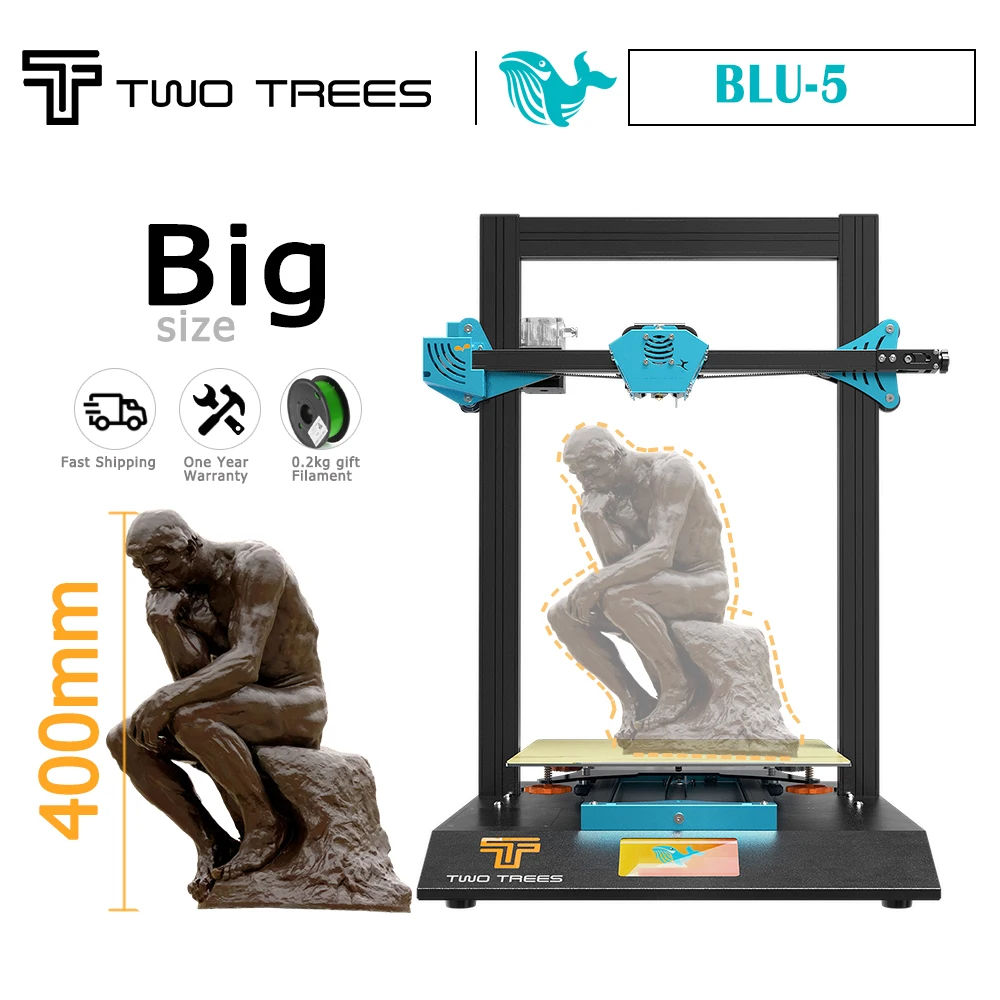 Dois-trees-Blu-5-Kit-Impressora-3D-Prusa-I3-3D-Touch-PEI-Folha-Magn ...