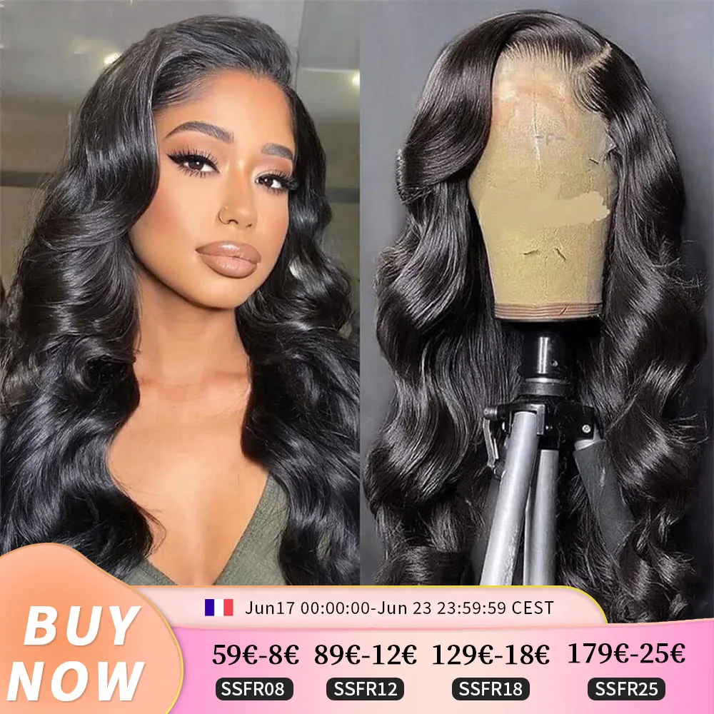 Perruque-Lace-Body-Wave-Wig-sans-colle-pour-femmes-perruques-indiennes ...