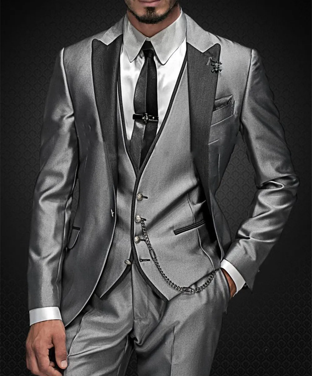 Shiny Gray Suit