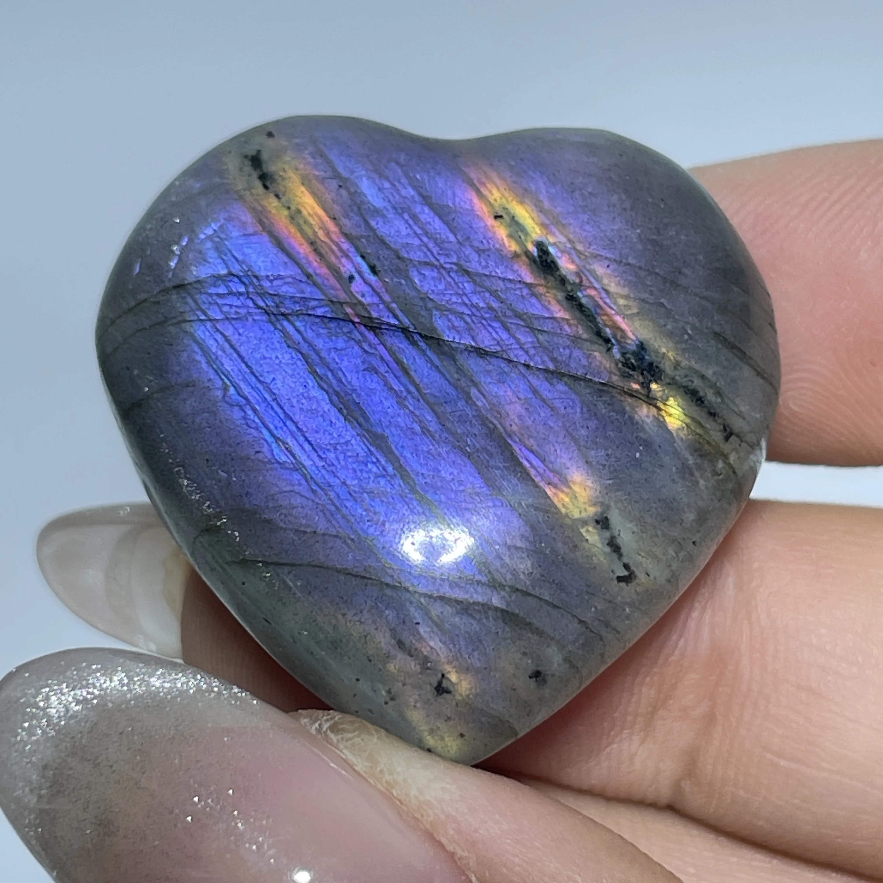Exceptional-Vibrant-Purple-Labradorite-Heart-Natural-Crystal-Reiki-Home ...