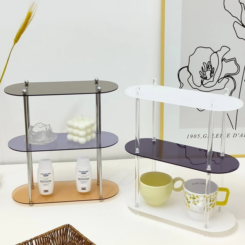 2-3-Tier-Acrylic-Tabletop-Display-Shelf-Modern-Clear-Display-Stand ...