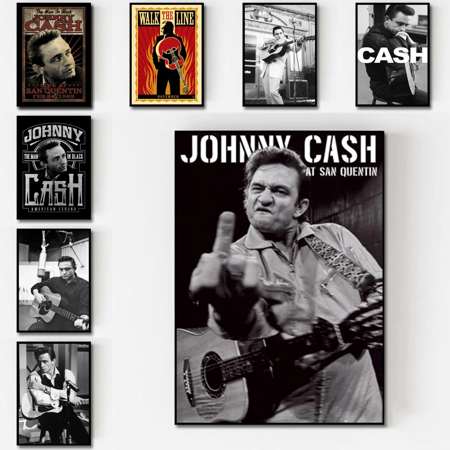 Johnny Cash Man In Black Poster