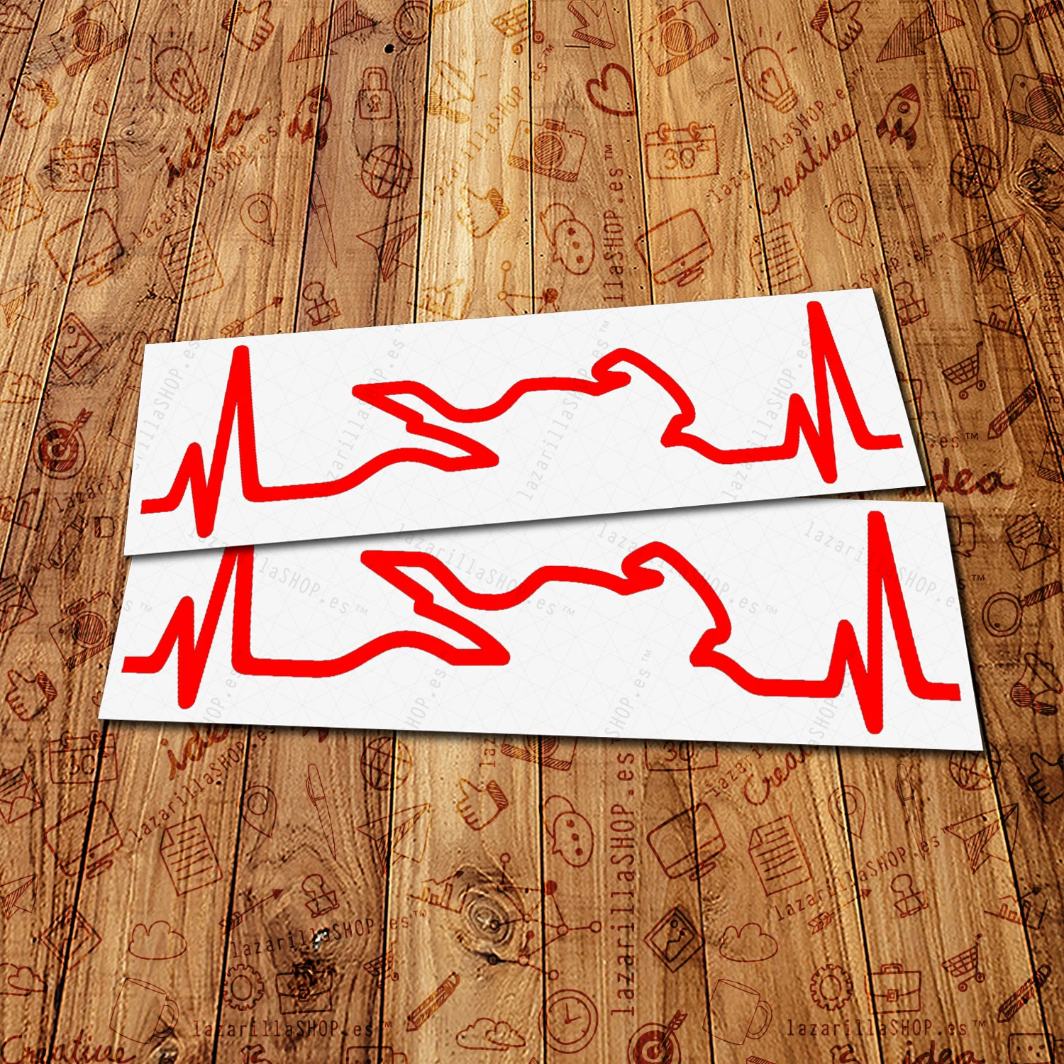 Cardio Motorcycle Helmet Stickers | Vinyl Motorcycle Helmet Stickers ...