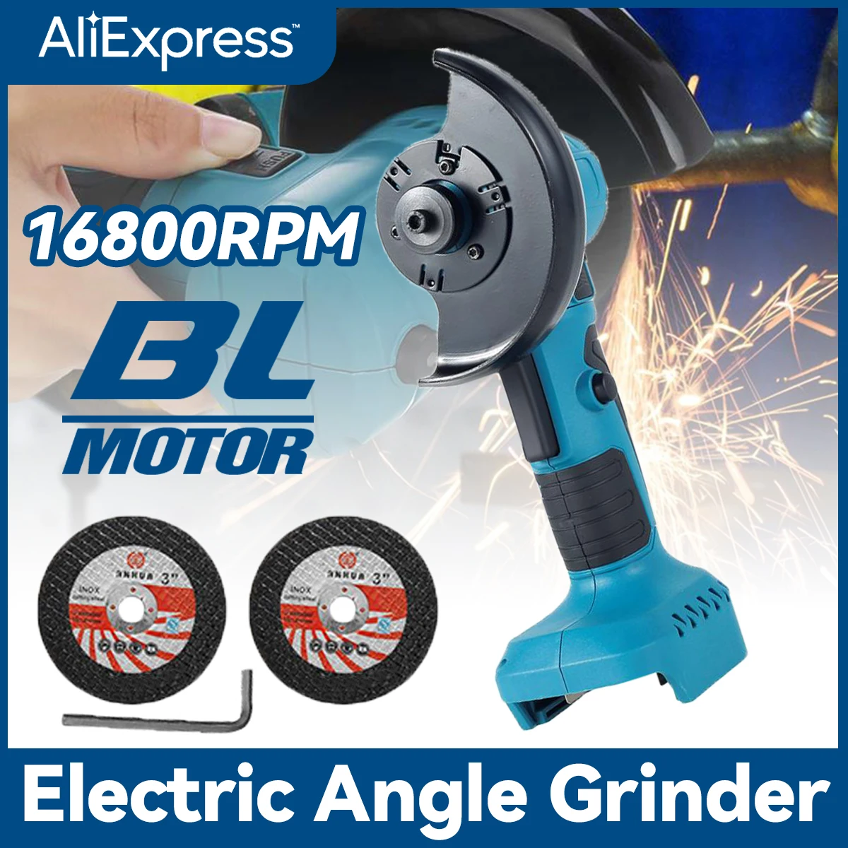 Brushless-Mini-Electric-Angle-Grinder-16800PRM-Rechargeable-Angle ...