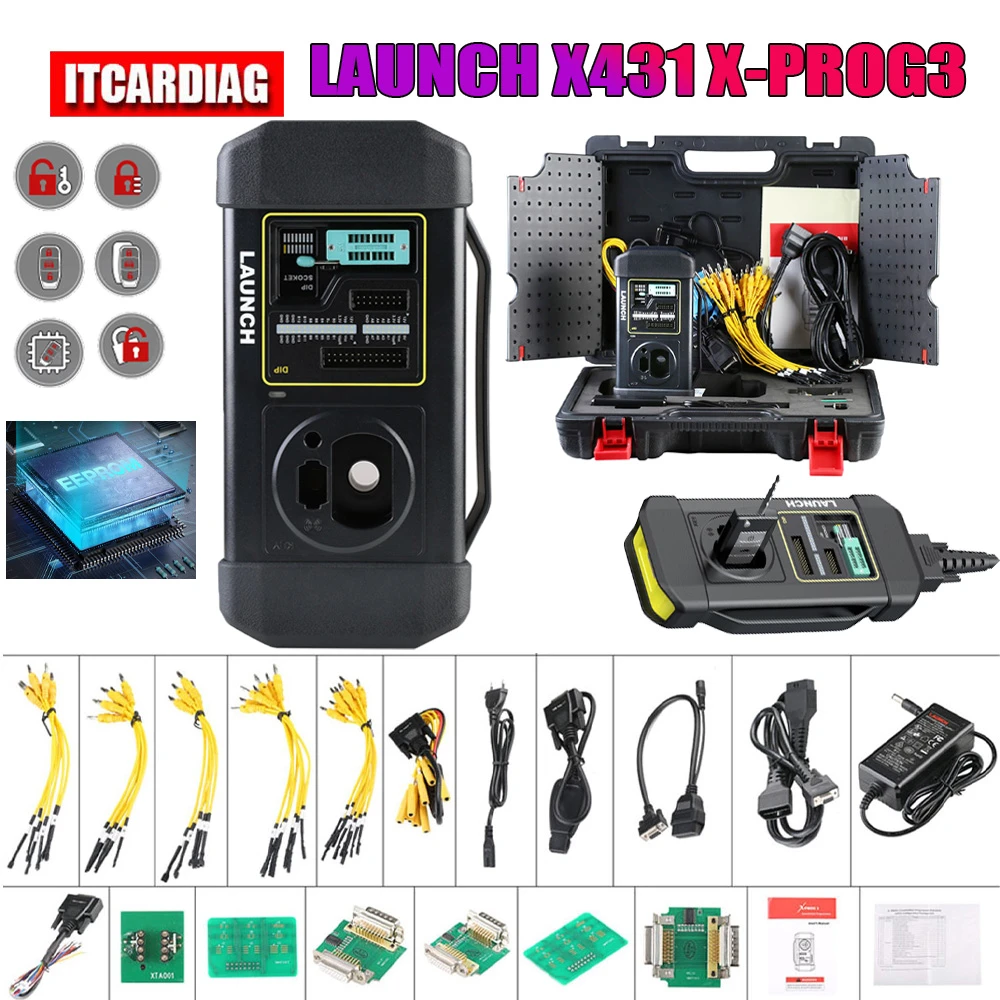 LAUNCH X431 X-PROG 3 Car Key Programmer Obd2 Scanner XPROG3 Immobilizer ...