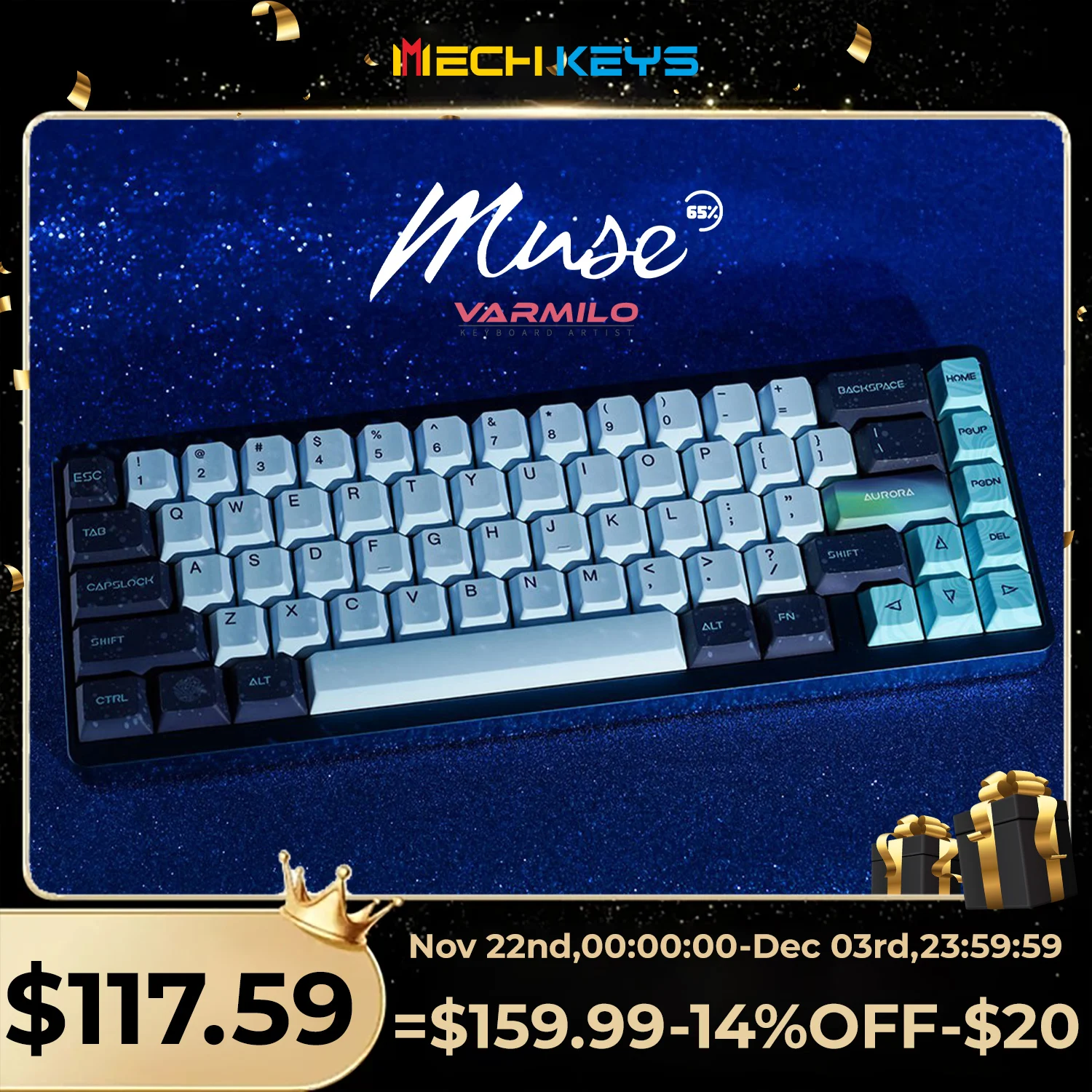 VARMILO-Muse65-Magnetic-Switch-Aluminum-Alloy-Mechanical-Keyboard-67 ...