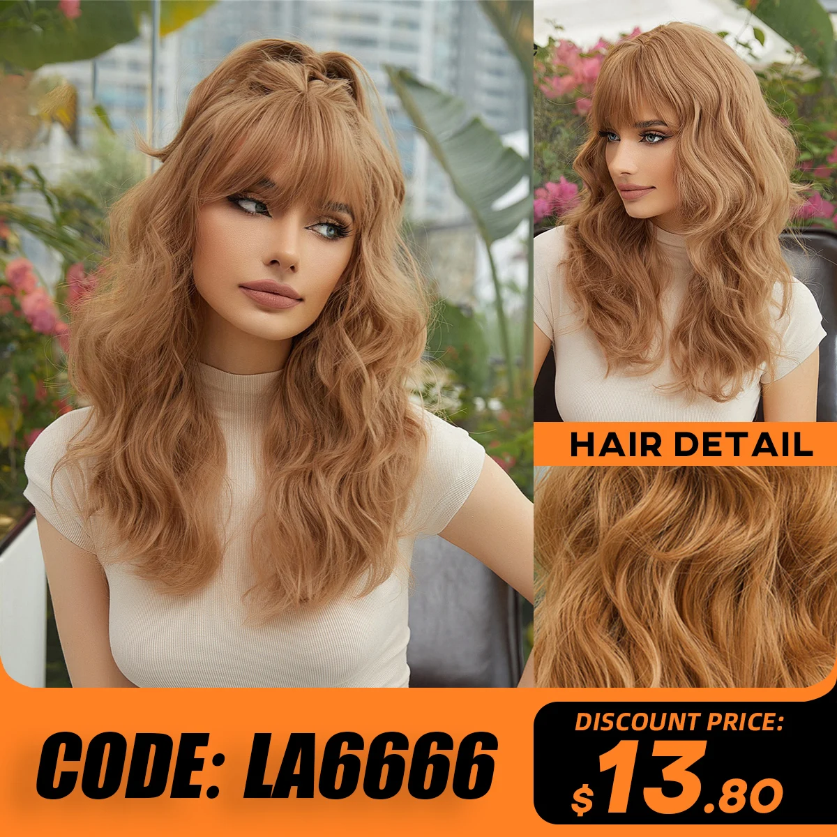 La-Sylphide-Light-Brown-Wig-with-Bangs-for-Woman-Long-Wavy-Wigs-High ...