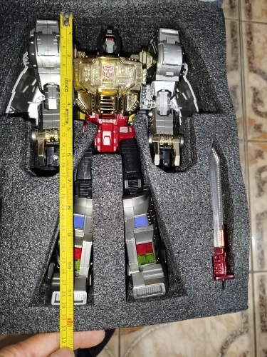 4th Party MP-08 MP08 King Grimlock Reximus Prime Oversized Stainless Steel Color Version ...