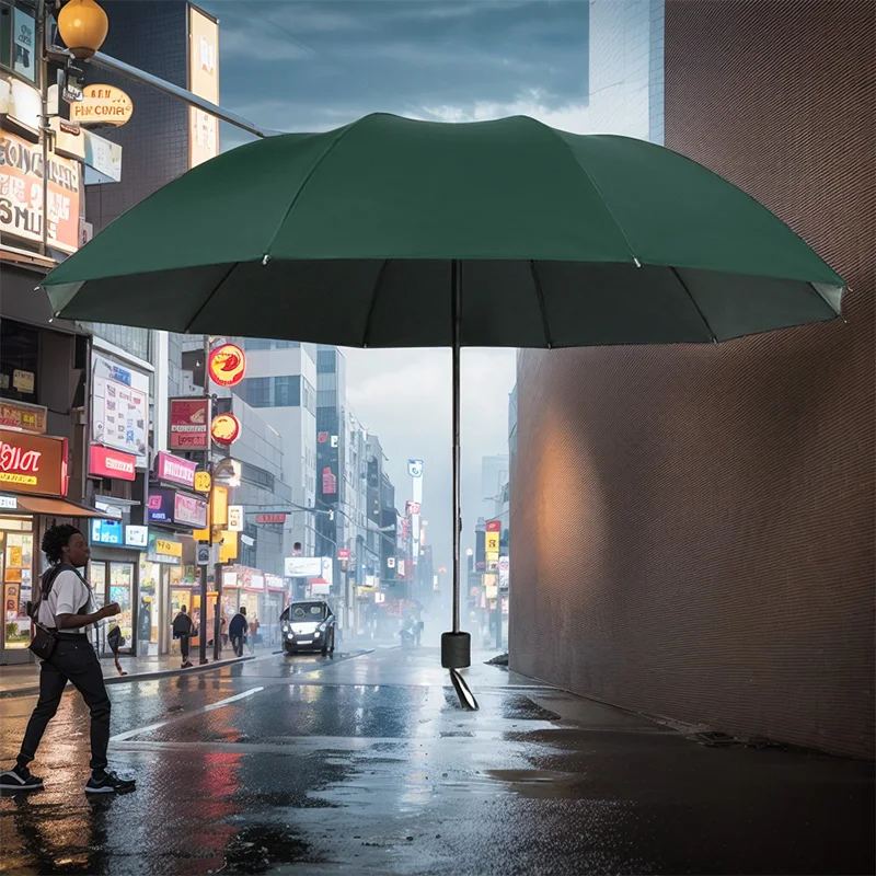 10Ribs-Woman-Folding-Rain-Umbrella-Sunny-Protection-Umbrella-Business ...