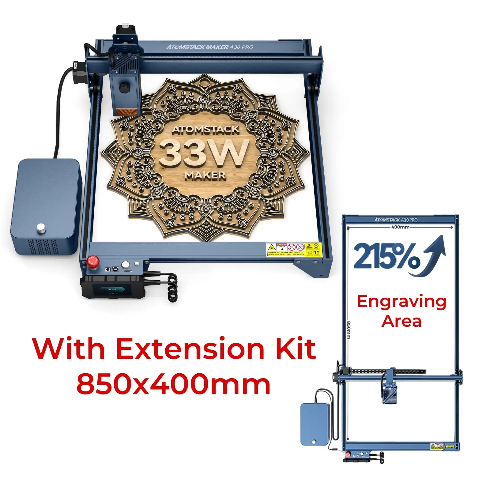 AtomStack-A30-X30-S30-Pro-160w-Laser-Engraving-Machine-With-F60-Air ...