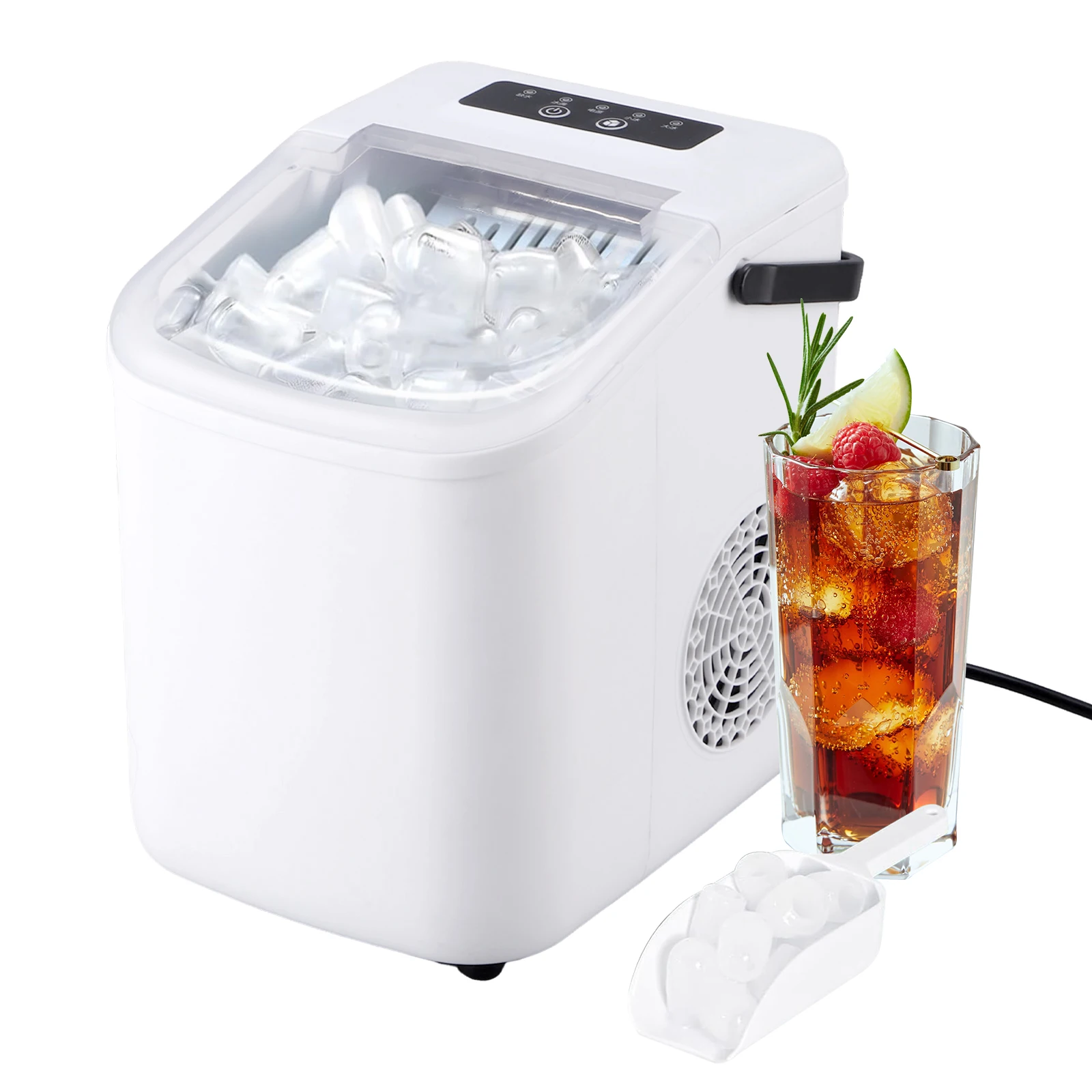 Ice-maker-Electric-bullet-cylindrical-Ice-Cube-Maker-via-Ice-Scoop ...