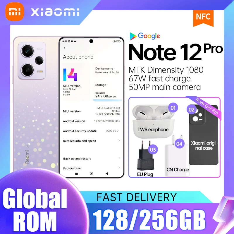 Xiaomi-Redmi-Note-12-Pro-Rom-Global-128GB-256GB-Dimens-o-1080-Octa-Core ...