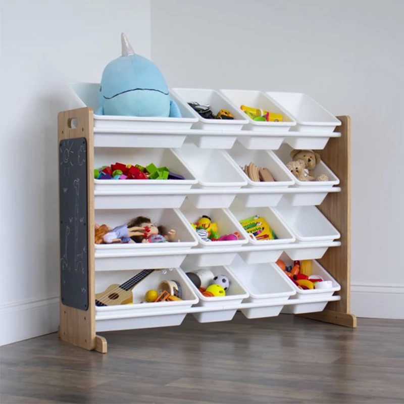 Toy Shelves With Bins