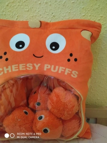 Cheesy Puffs Plush Bag – Comfy Morning
