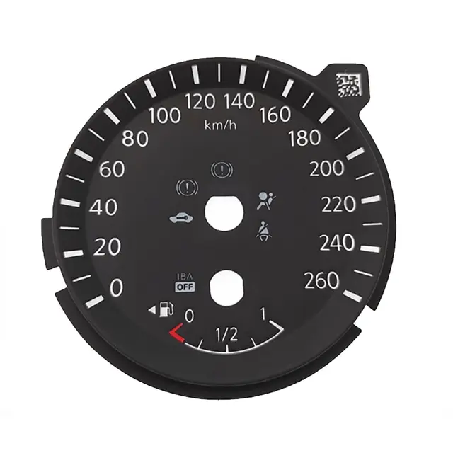 Car Instrument Cluster Gauge Face for Nissan/Infiniti 0-260km/h VDO ...