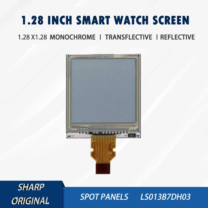 1.28 inches Sharp e-Paper Screen ultra-low power consumption memory LCD ...