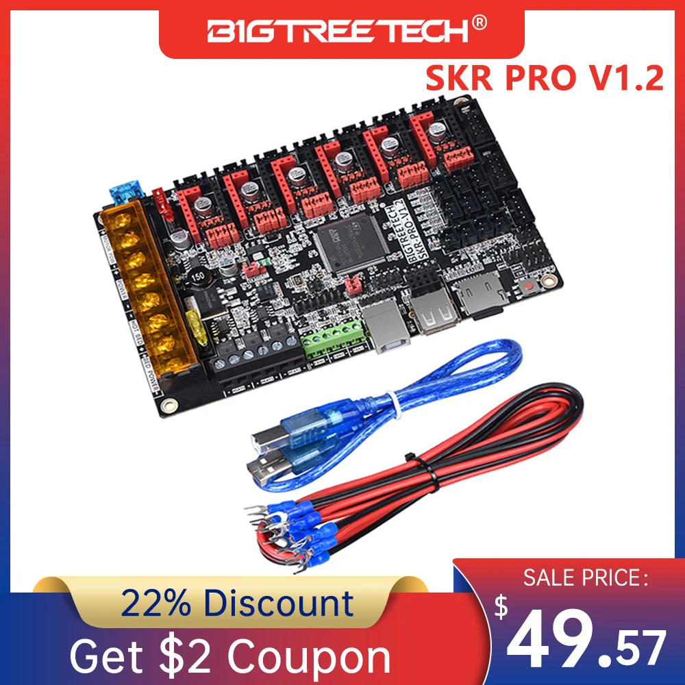 Bigtreetech Skr Pro V1.2 Control Board Drivers 32 Bit Marlin2.0 Motherboard Skr V1.3 Tft35 ...