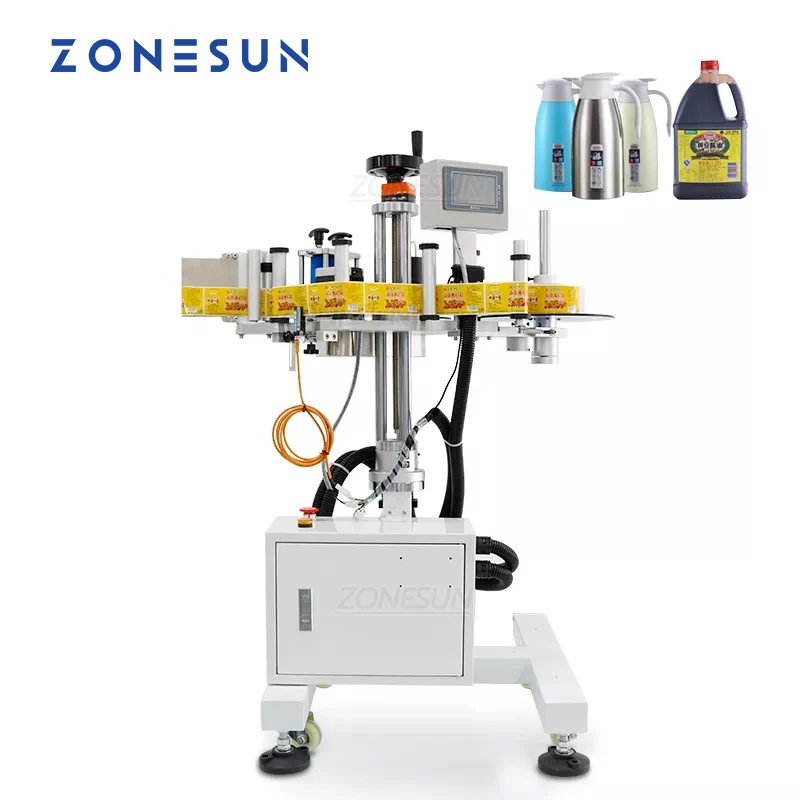 ZONESUN XL T852 Automatic Labeling Machine Bottle Box Bucket Sticker ...