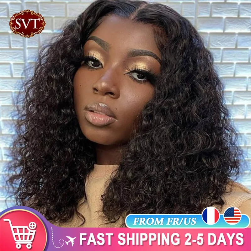 SVT-Peruvian-Water-Wave-Lace-Closure-Wig-PrePlucked-Bleached-Knots-Remy ...