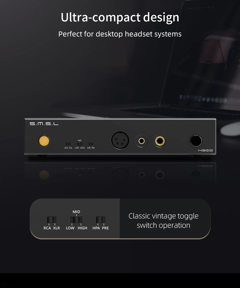 SMSL H300 Fully balanced Headphone Amp & Preamplifier