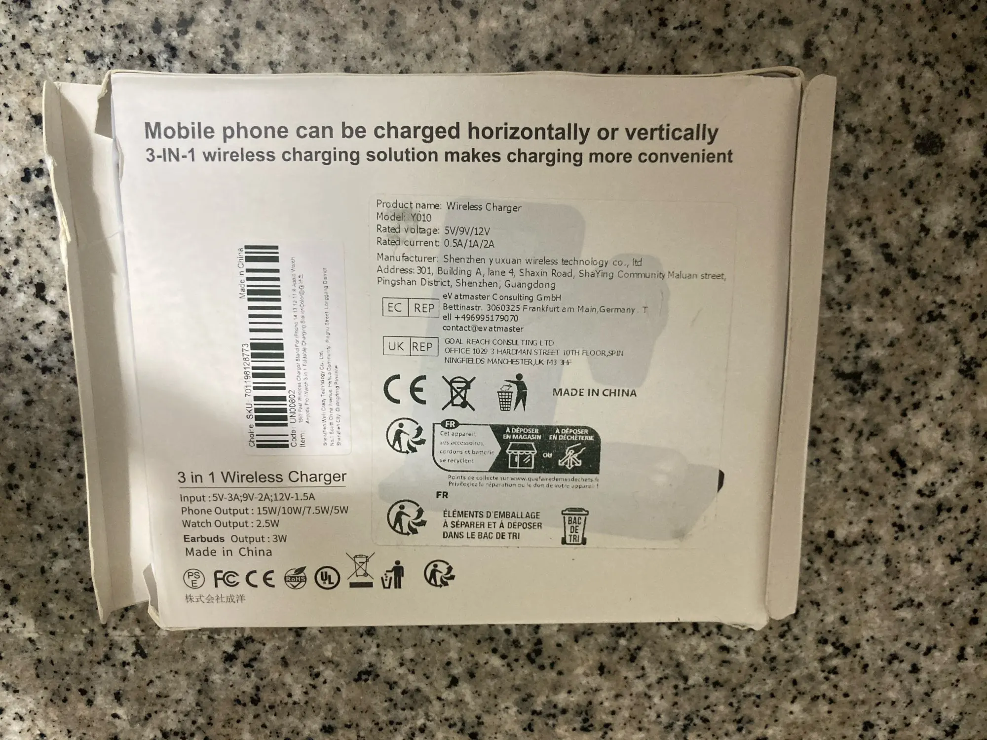 VersaCharge 3-in-1 Wireless Charger Stand Pad