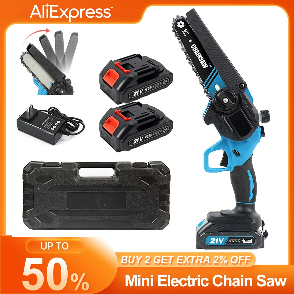 2000W-6-Inch-Cordless-Electric-Chainsaw-Rechargeable-Handheld-Saw ...