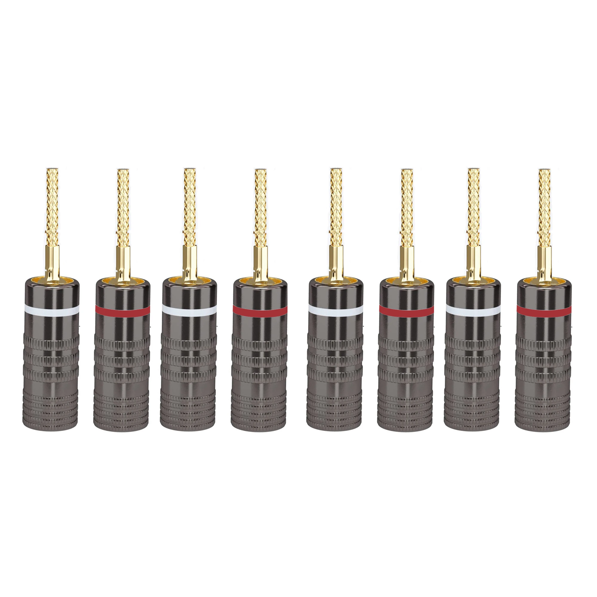 HIFI 8Pcs Flex Pin Banana Plugs, 2mm pin banana connectors/Plugs, for ...